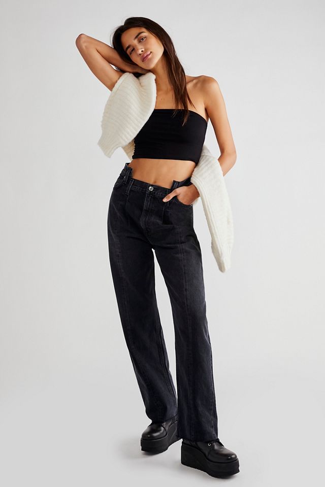 AGOLDE Pieced Angled Jeans | Free People