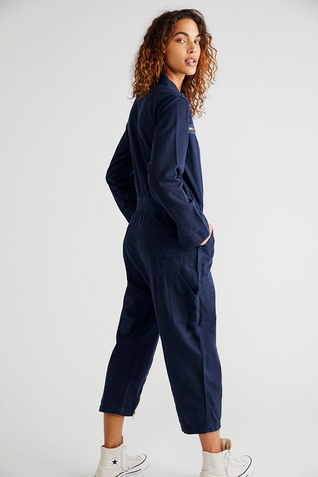 Zip Denim Jumpsuit | Free People