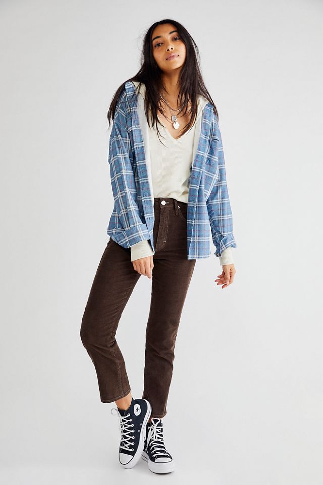 AMO Chloe Cropped Cord Jeans | Free People