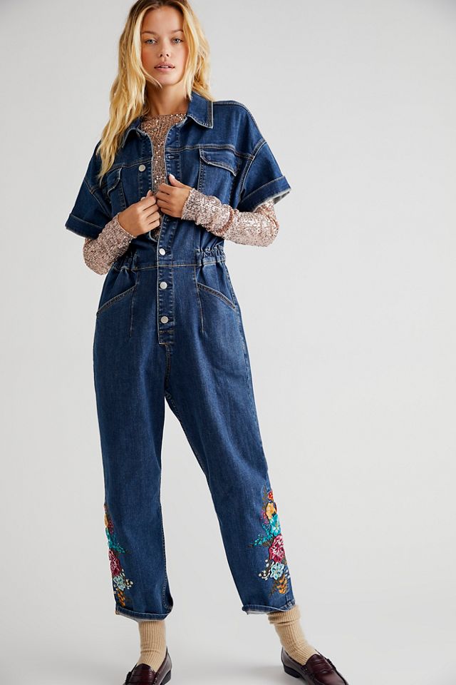 Free People x Driftwood Randi Embroidered Coverall | Free People