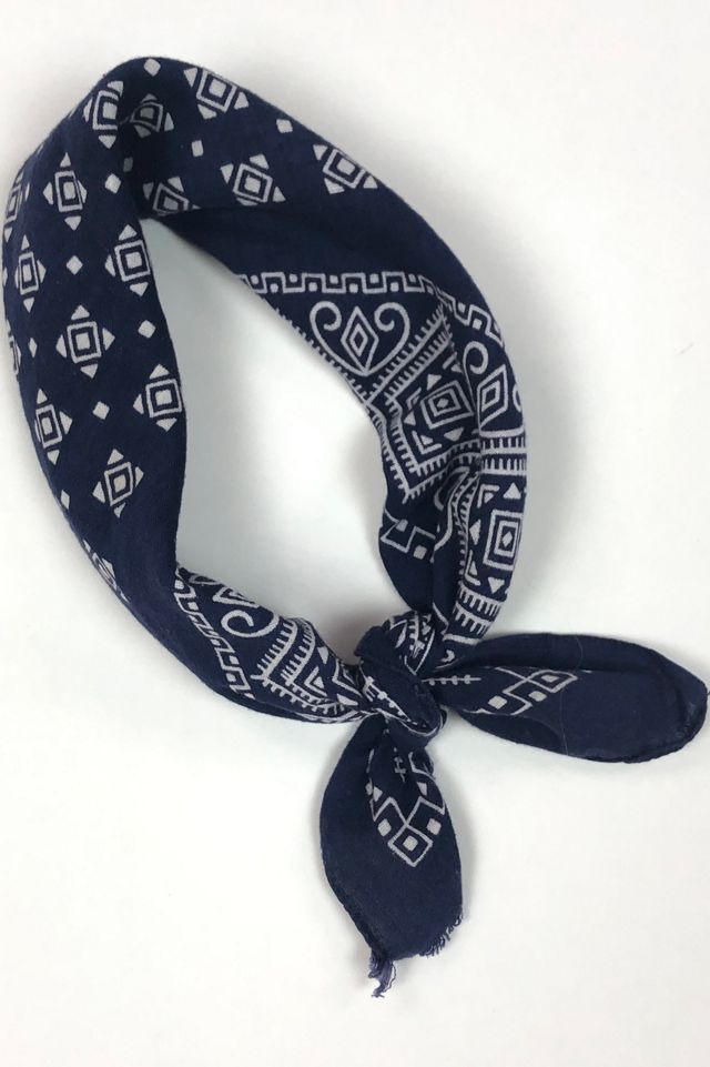 Vintage Collector’s 50s Navy Fast Color Trunk Up Elephant Bandana ...