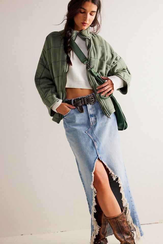 Dolman Quilted Knit Jacket | Free People