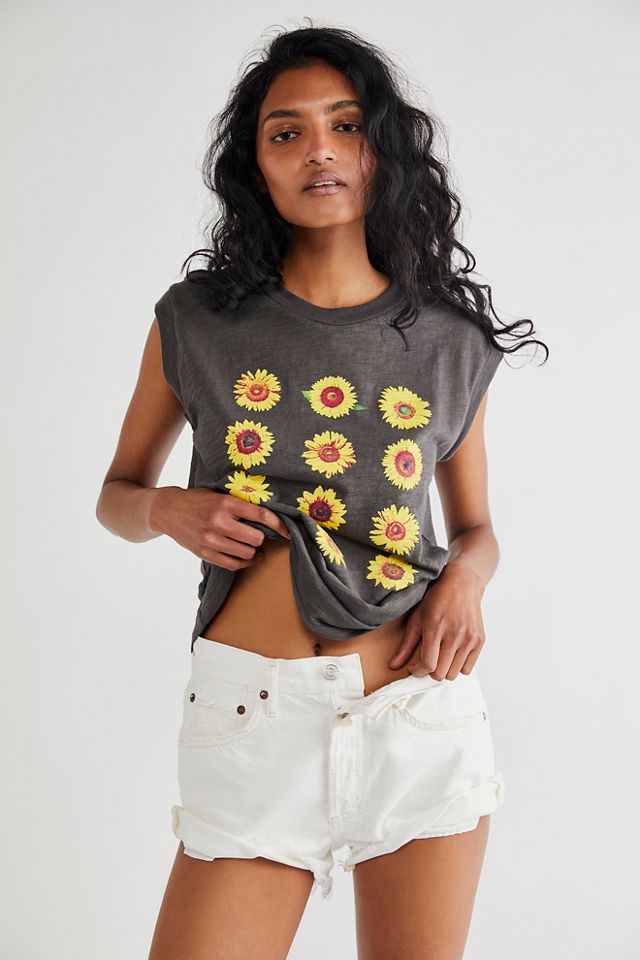 Sunflowers Muscle Tee | Free People