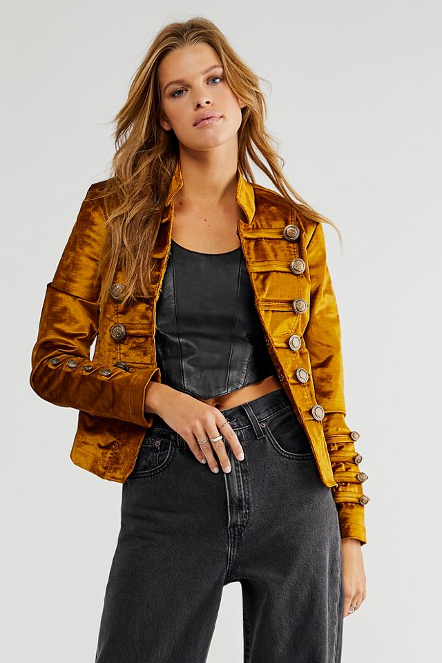 Velvet Military Jacket | Free People