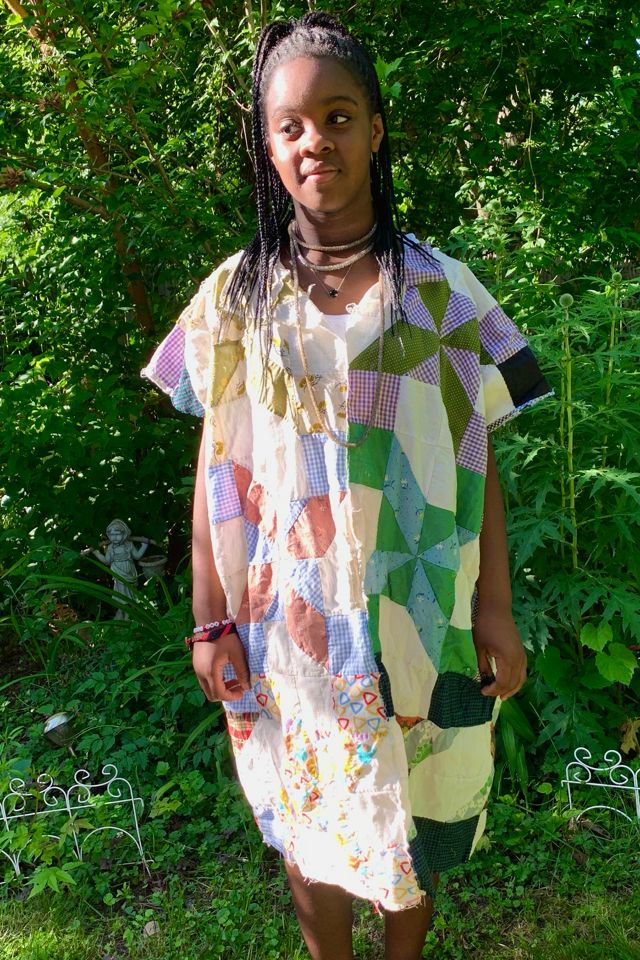 Anna Corinna Quilty Pinwheel Smock Dress | Free People