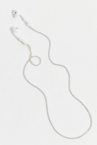 Tapper 925 Silver Plated AirPod Rope Chain | Free People UK