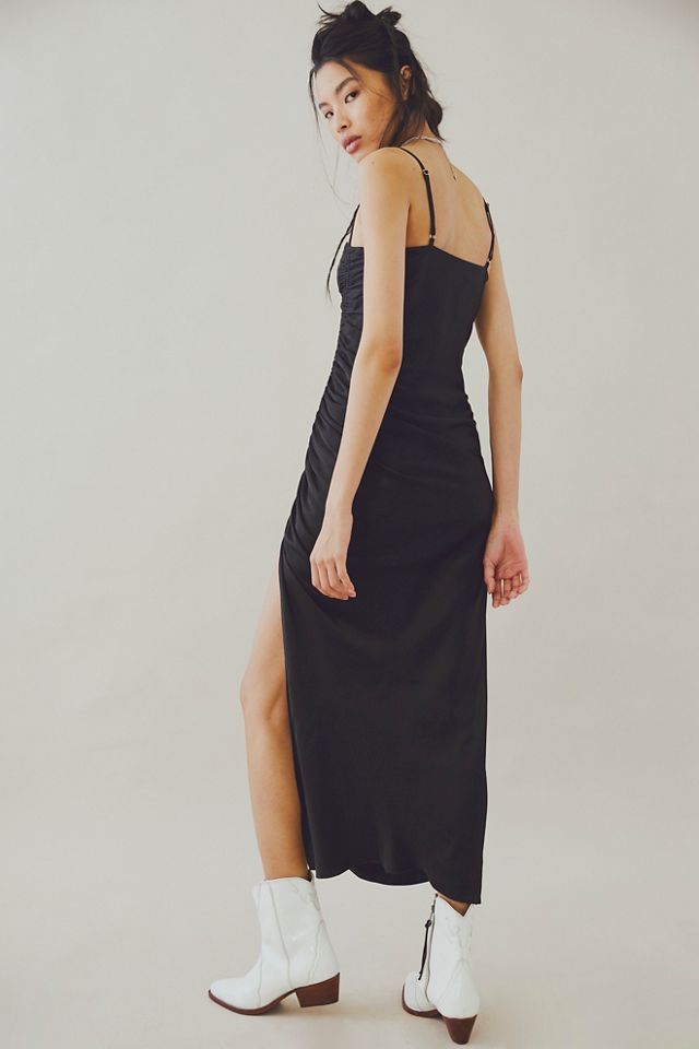 Free People Shona Joy Thalia Bias Ruched Midi Dress - 65091076