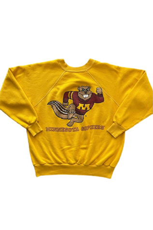 Vintage 1980's Minnesota Gophers soft and thin Sweatshirt selected by ...