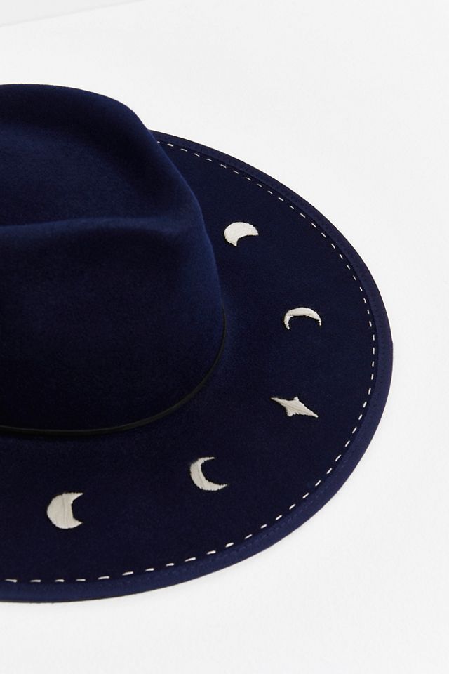 Moon Cycle Hand Embroidered Felt Hat | Free People