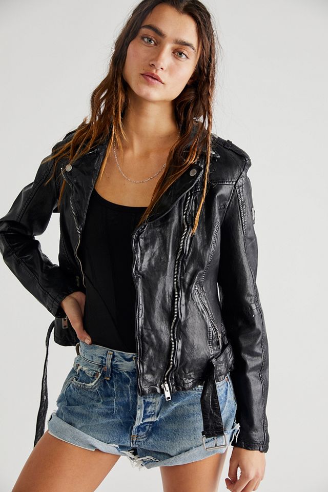 Wild Leather Jacket | Free People
