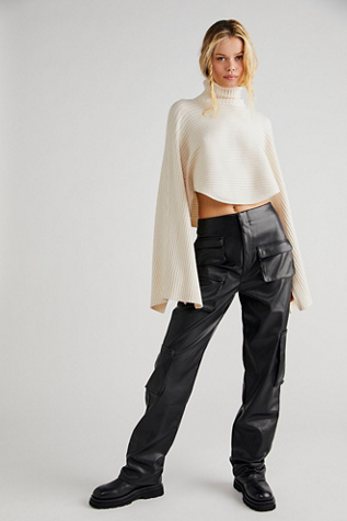 Pantalon imitation cuir Sigmund | Free People FR