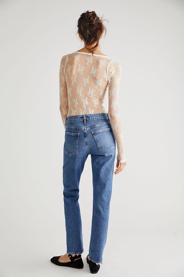 AGOLDE Lyle Low-Rise Slim Jeans | Free People UK