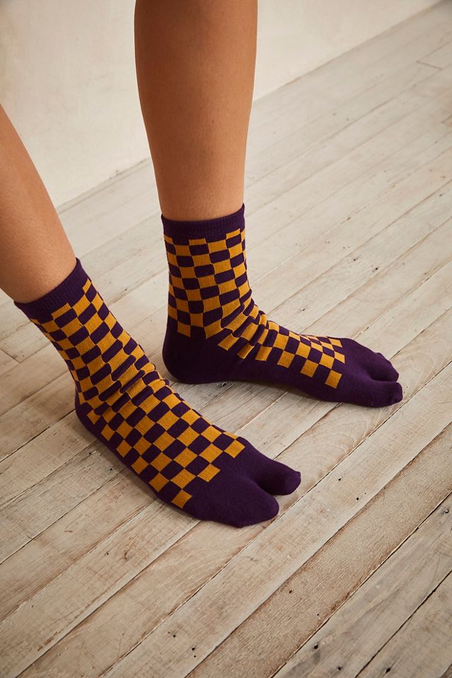Checkers Split Toe Socks | Free People UK