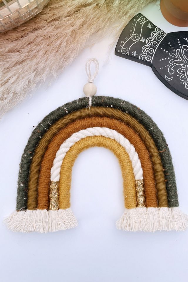 Golden Hour Designs Earth Child Macrame Wall Rainbow | Free People