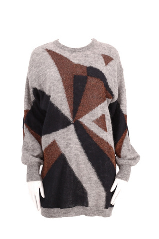 1980s Geometric Print Sweater Selected By Ritual Vintage | Free People