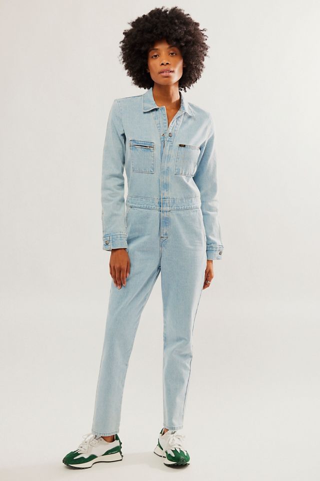 Lee Pinstripe Union Coverall | Free People UK