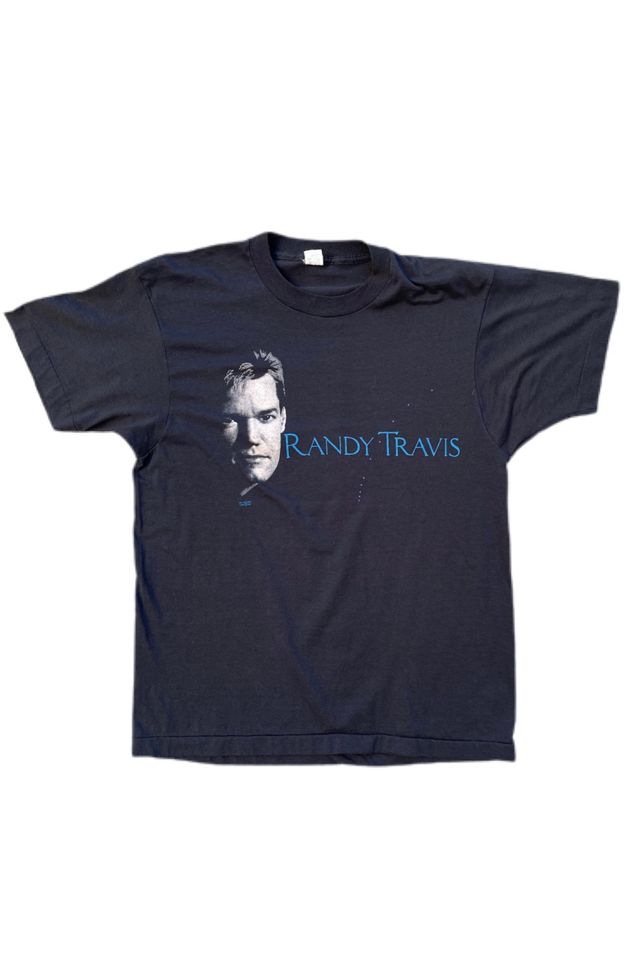 Vintage 1980's Randy Travis Soft & Thin T-Shirt Selected by Villains ...