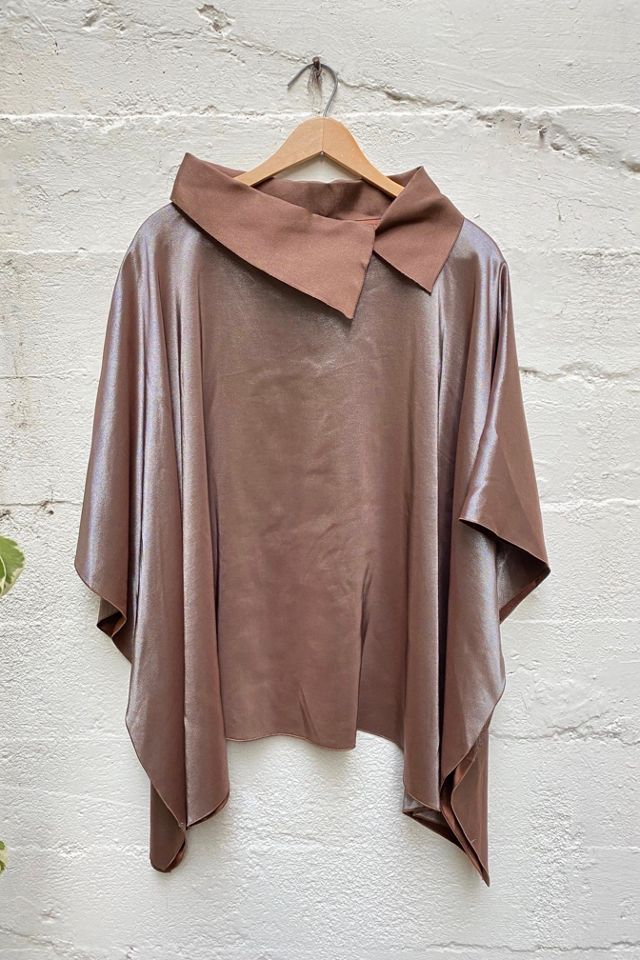 Vintage Zoran Shiny Brown Top Selected by The Curatorial Dept. | Free ...