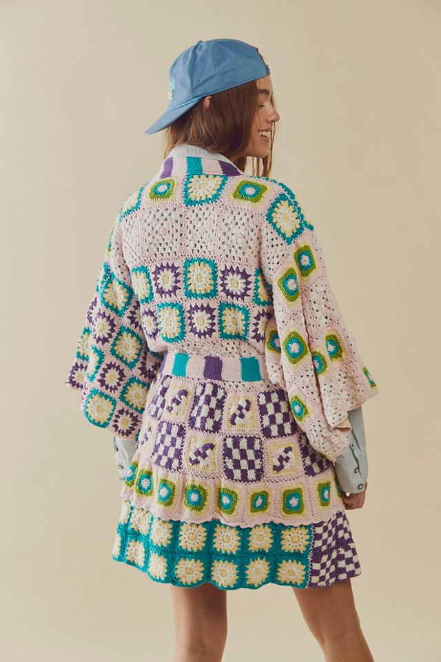 Patchwork People Crochet Robe | Free People