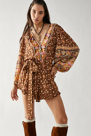 Spell Madame Peacock Romper | Free People