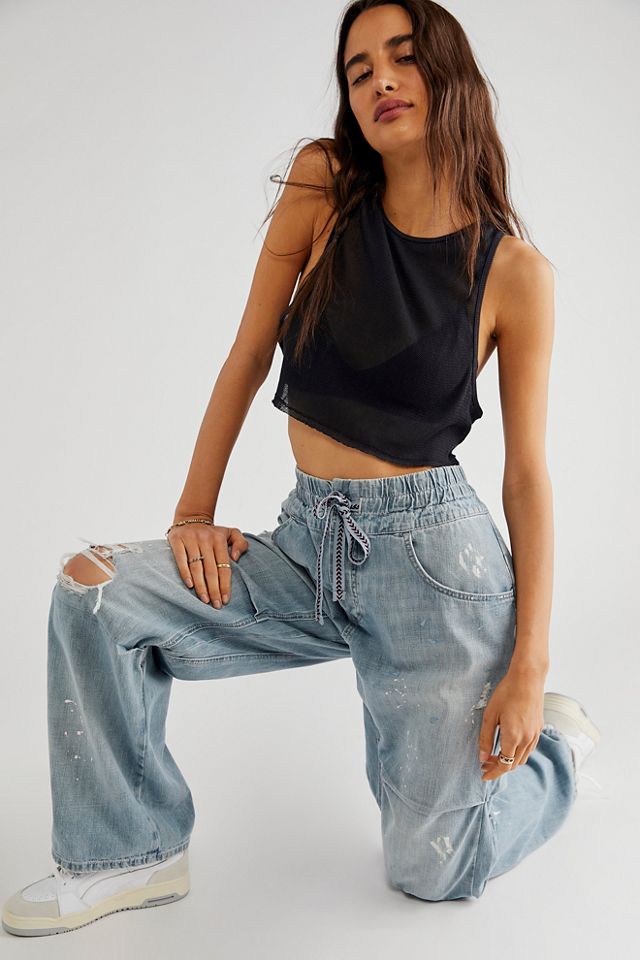 Thru U Mesh Tank | Free People UK