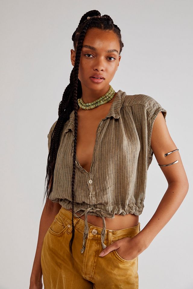 Cropped Claire Shirt | Free People UK