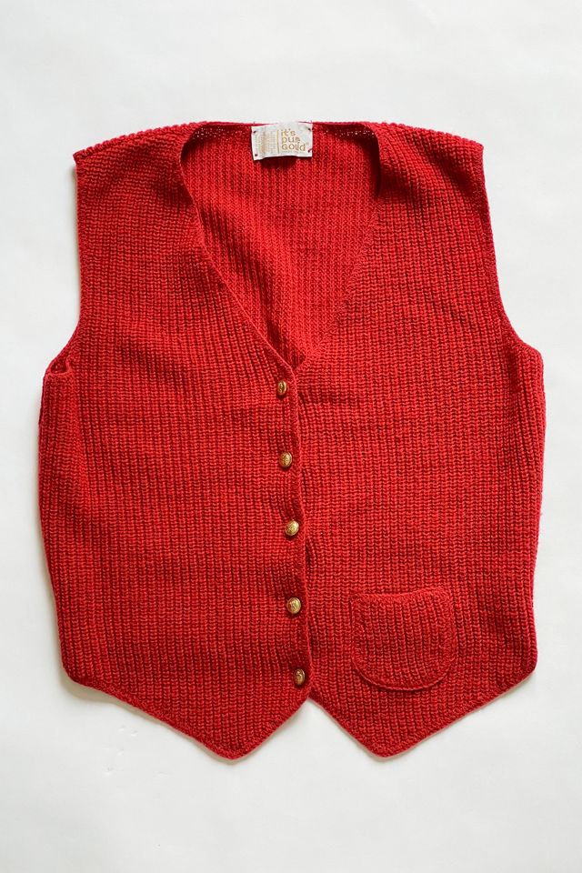 Vintage 1970's Ribbed Knit Vest Selected by FernMercantile | Free People