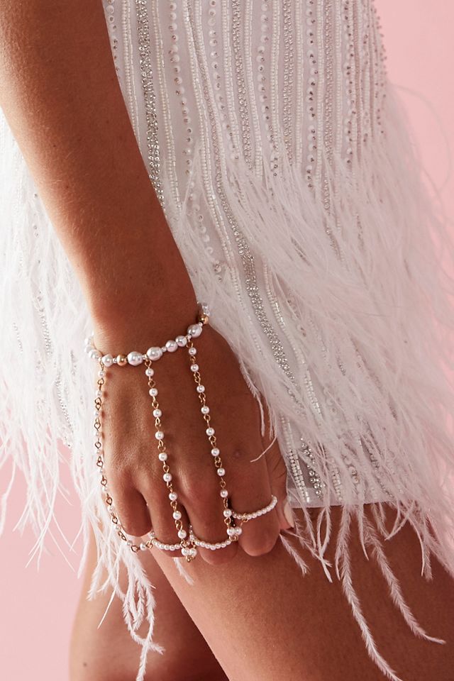Edith Pearl Hand Bracelet | Free People