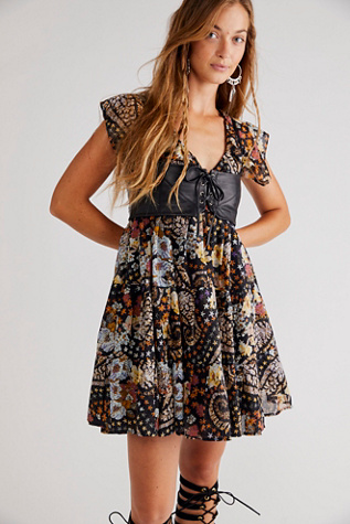 Undone Printed Mini Dress | Free People UK