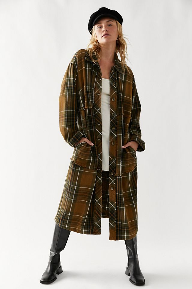 Plaid It Duster | Free People UK
