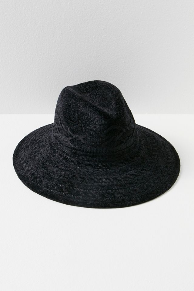 Cable Knit Wide Brim Packable Hat | Free People UK