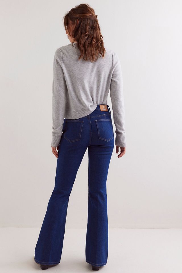 CRVY Vintage High-Rise Flare Jeans | Free People