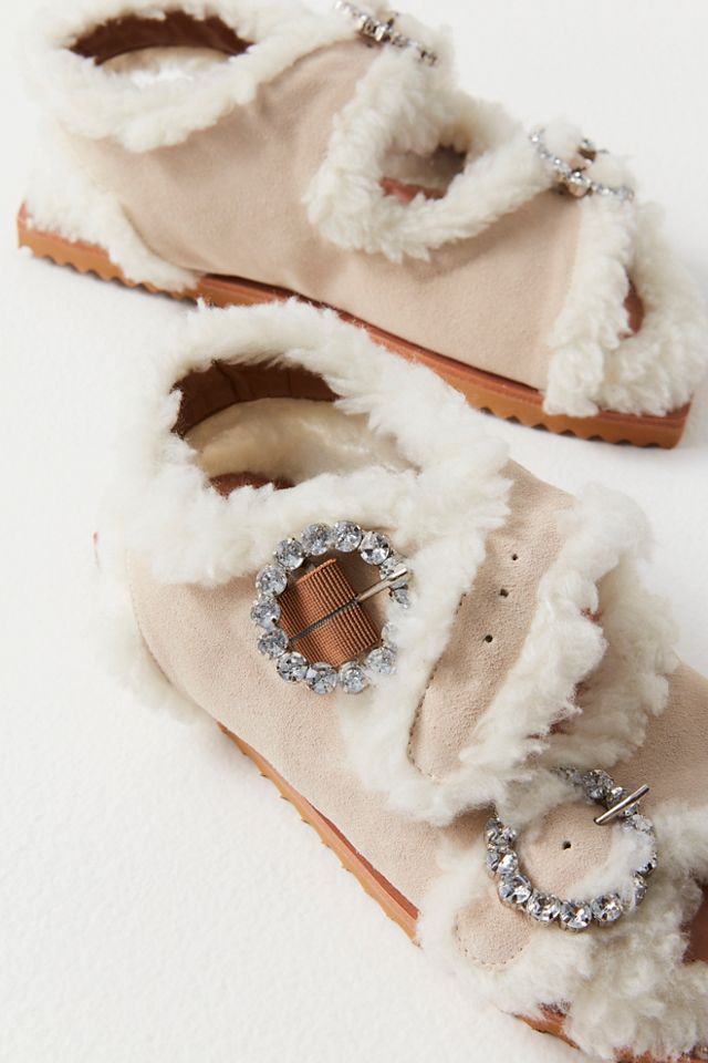 Homebody Shearling Sandals | Free People