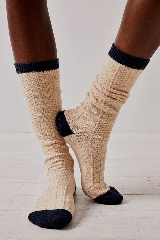 Drew Cable Slouchy Socks | Free People
