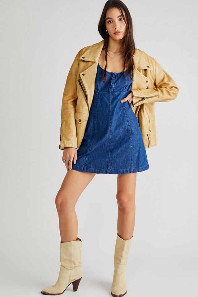 Cheyenne Denim Mini Dress | Free People