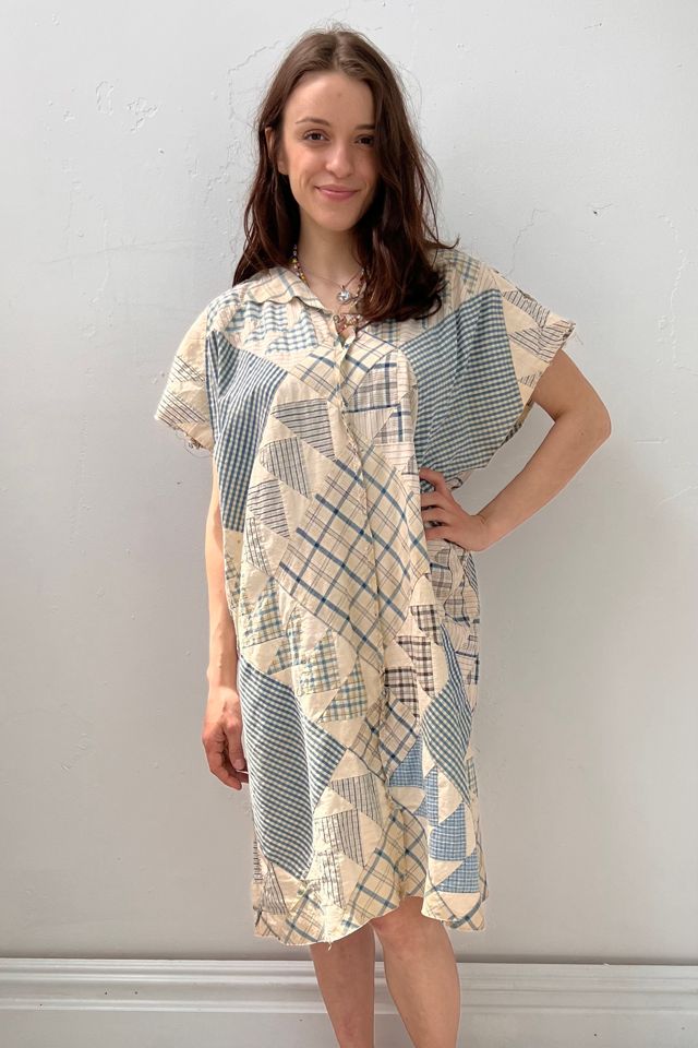 Anna Corinna Sky Plaid Quilt Smock Dress | Free People