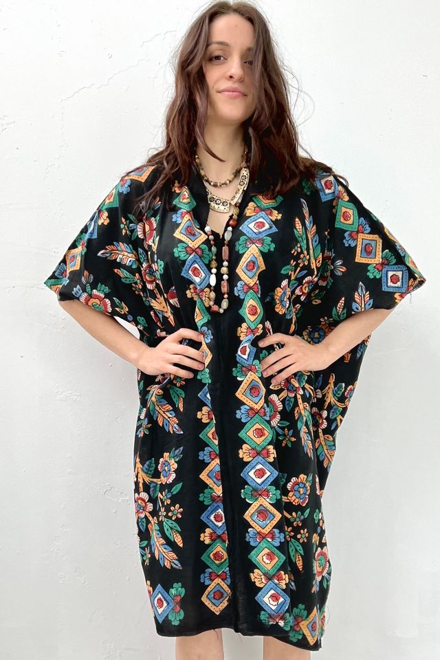 Anna Corinna Noir Block Print Smock Dress | Free People