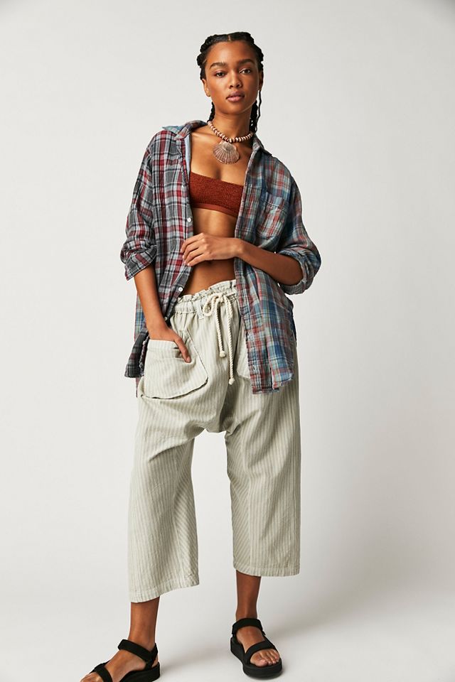 CP Shades Mixed Plaid Double Cloth Top | Free People
