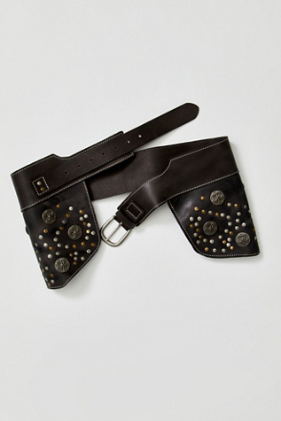Lourdes Leather Chap Belt | Free People UK