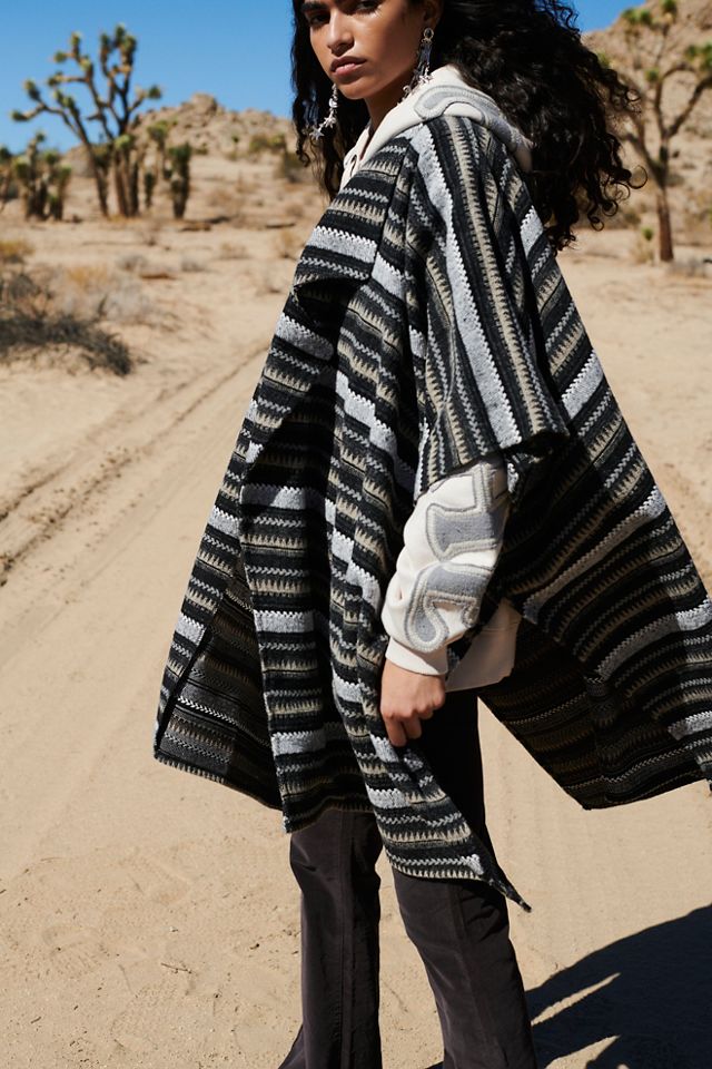 Jackson Stripe Oversized Poncho | Free People