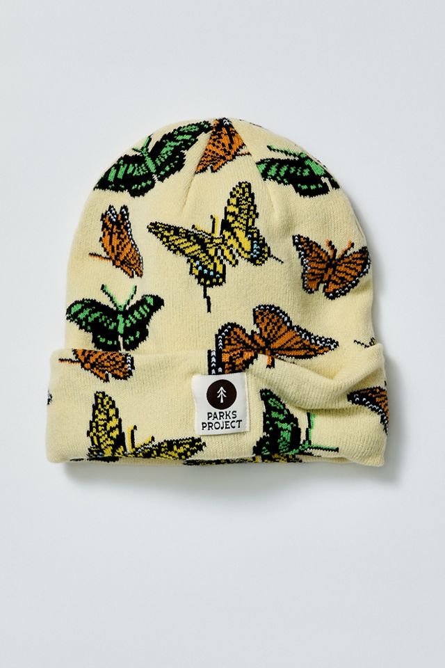 Butterfly Sanctuary Intarsia Knit Beanie | Free People