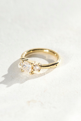 Maria Tash 6.5mm 2mm Diamond Princess Hoop | Free People UK