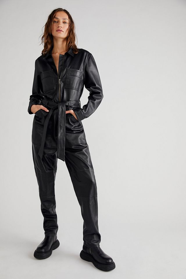 Combinaison en cuir OneTeaspoon Claudia | Free People FR