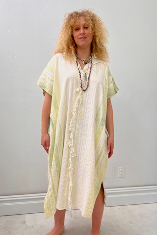 Anna Corinna Minty Fringed Smock Dress | Free People