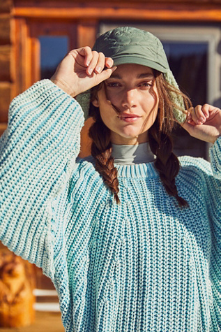 Wild Flower Quilted Trapper Hat | Free People UK