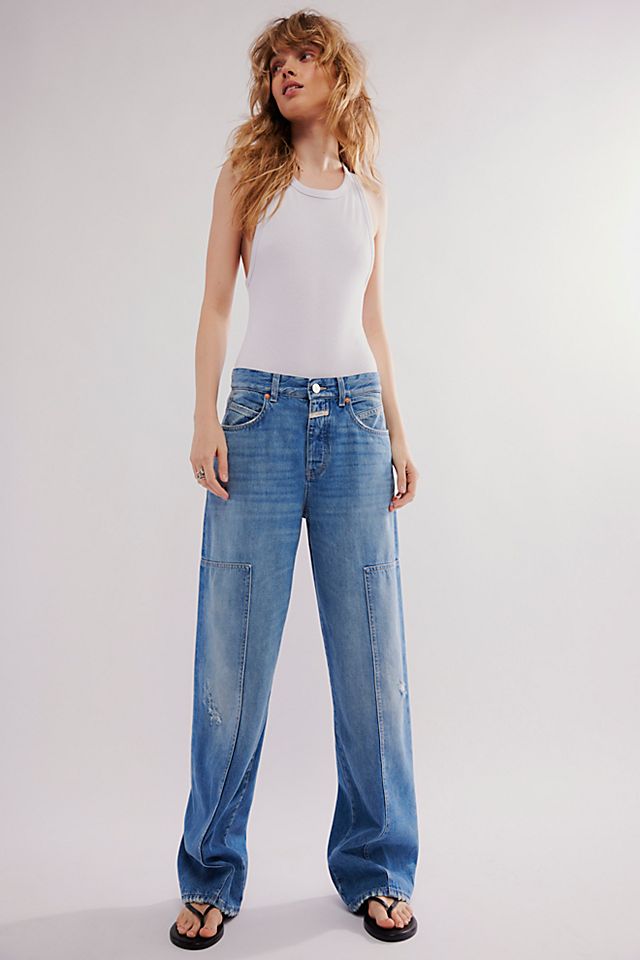 Closed Nikka Mid-Rise Wide-Leg Jeans | Free People Closed Nikka Mid-Rise Wide-Leg Jeans | Free People