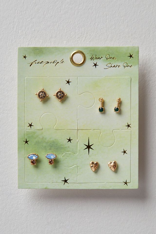 Lucky Charm Stud Set | Free People UK