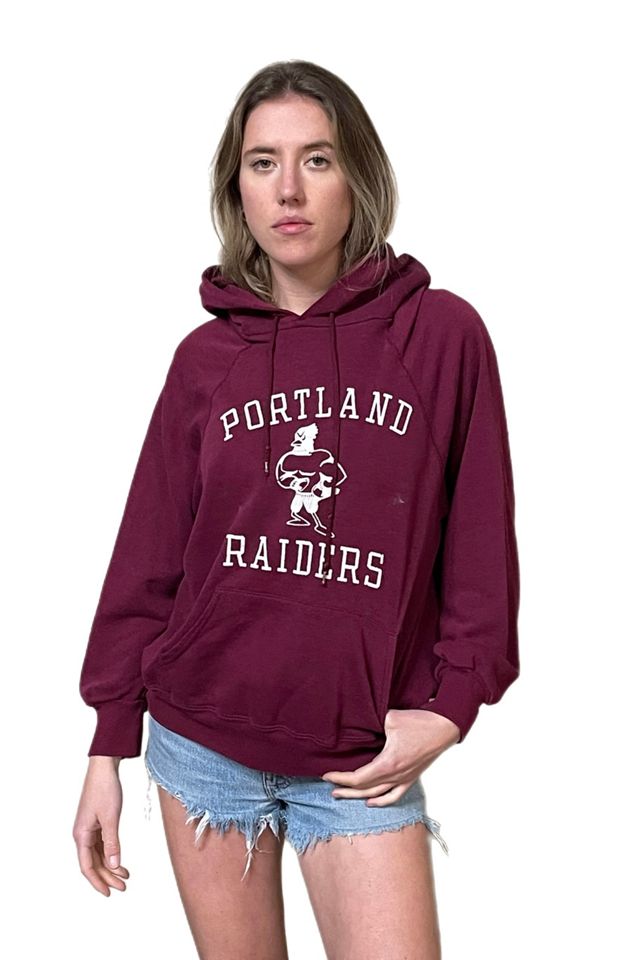 Vintage Portland Raiders Hooded Sweatshirt Selected By Villains Vintage ...