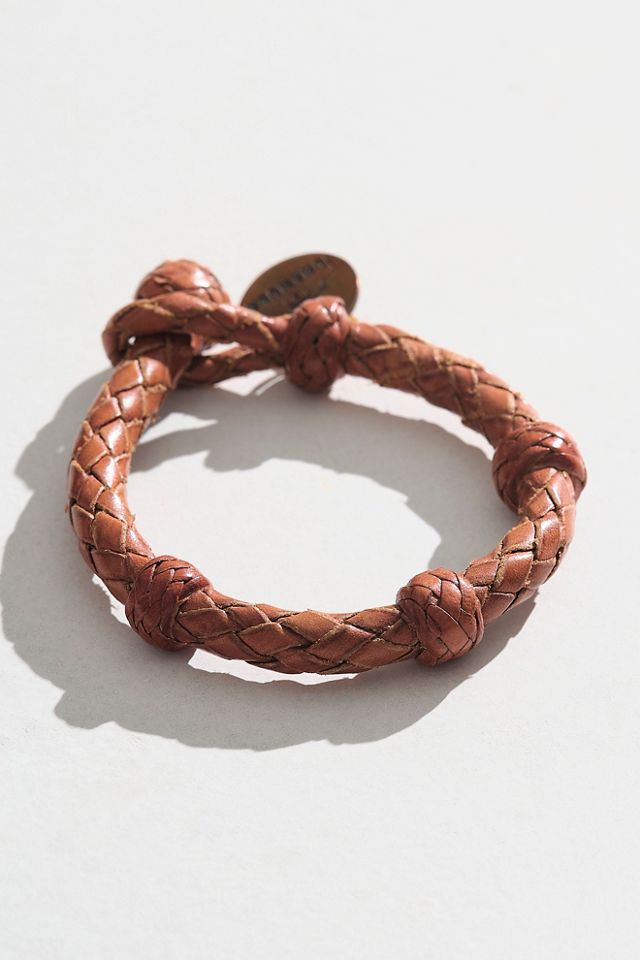 Woven Leather Round Bracelet | Free People