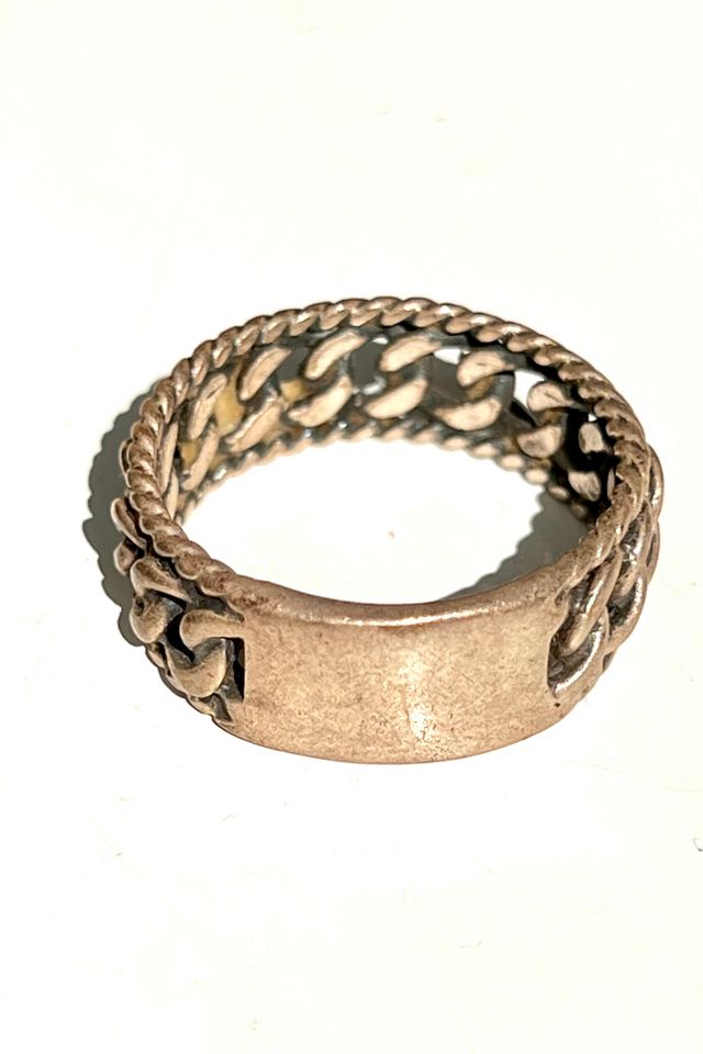 Vintage Chain Link ID Ring Selected by Anna Corinna | Free People